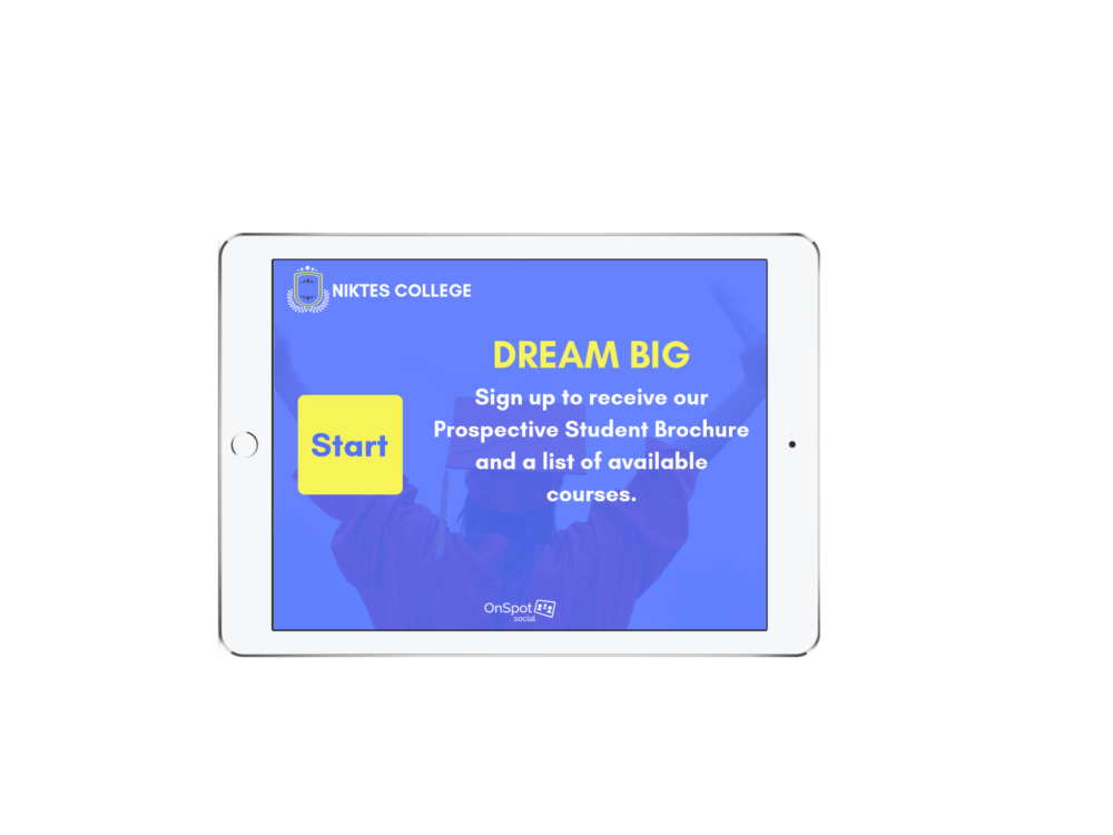 College Admissions App Case Study: Collect Student Contact Information